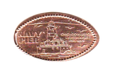 Elongated Penny "NAVY PIER-Chicago Harbor House" Chicago IL RETIRED ...