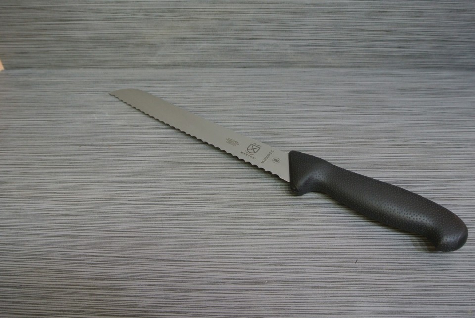 Mercer Millennia 8" Commercial Serrated Bread Knife M22509KEC Logo Deli ...