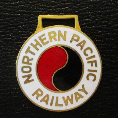 Northern Pacific Railway Railroad Trademark Logo Pocket Watch Fob RR ...