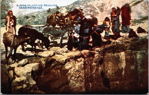 Israel Palestine Bedouins Drawing Water Palestine Postcard C033 | eBay