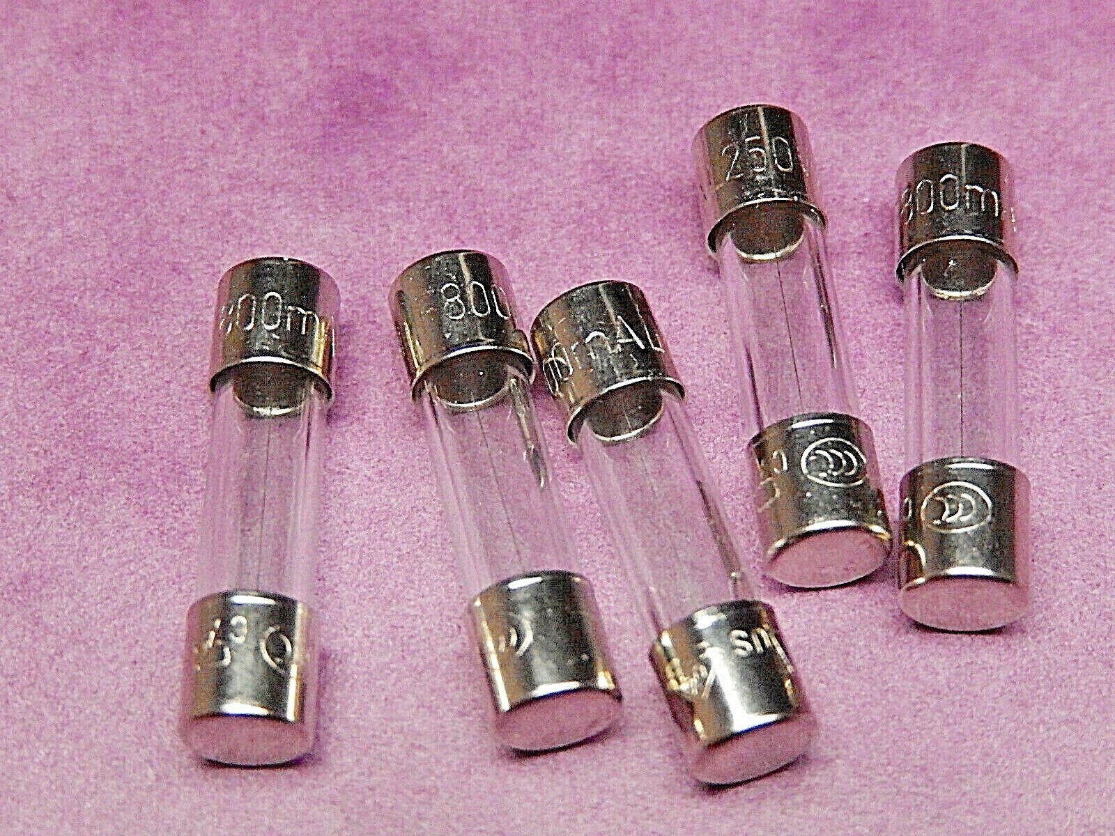 Quick Blow Glass Body Fuse SELECTION 5mm x 20mm 250V PACK of 5 or PACK ...