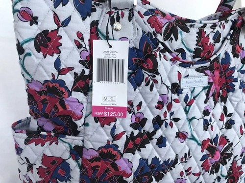 Vera Bradley Vineyard Floral Large Glenna Satchel Tote Shoulder Bag ...