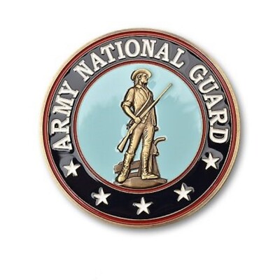 ARMY NATIONAL GUARD 3" ADHESIVE EMBLEM MEDALLION CHALLENGE COIN | eBay