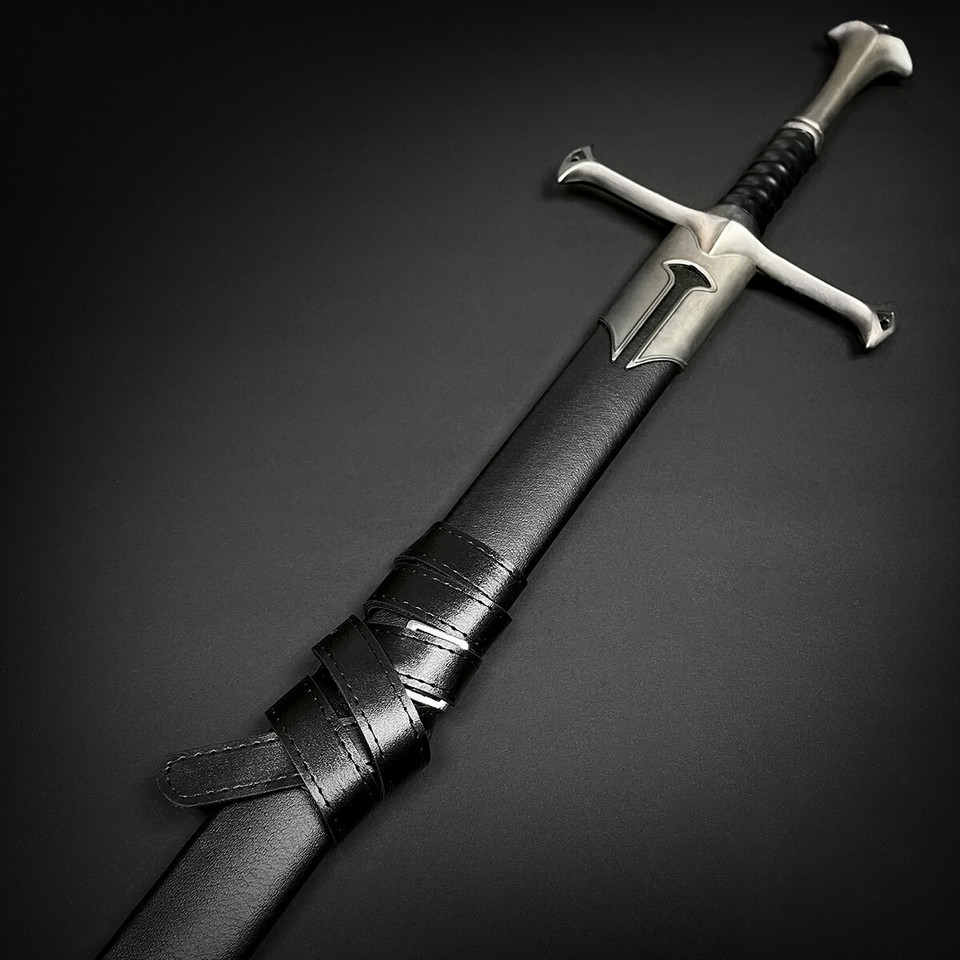 Medieval Crusader Sword with Scabbard, Dull Edge for Collection (King ...