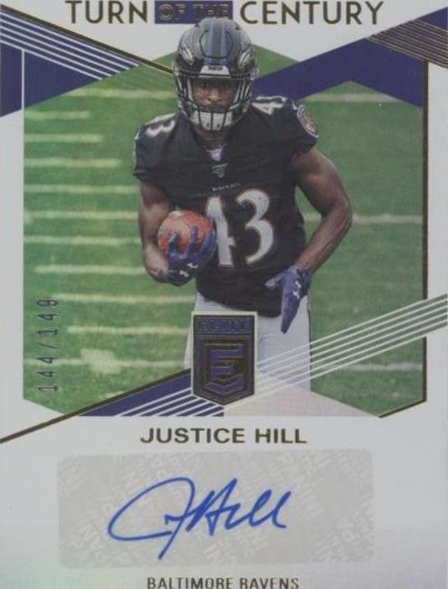 2019 Panini Donruss Elite - Turn of the Century Autographs Justice Hill ...