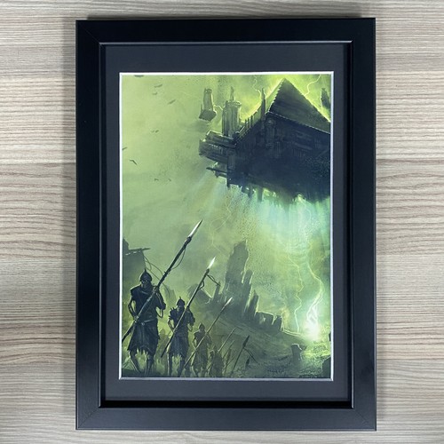 BLACK PYRAMID OF NAGASH FRAMED ART DEATH WARHAMMER AGE OF SIGMAR OLD ...
