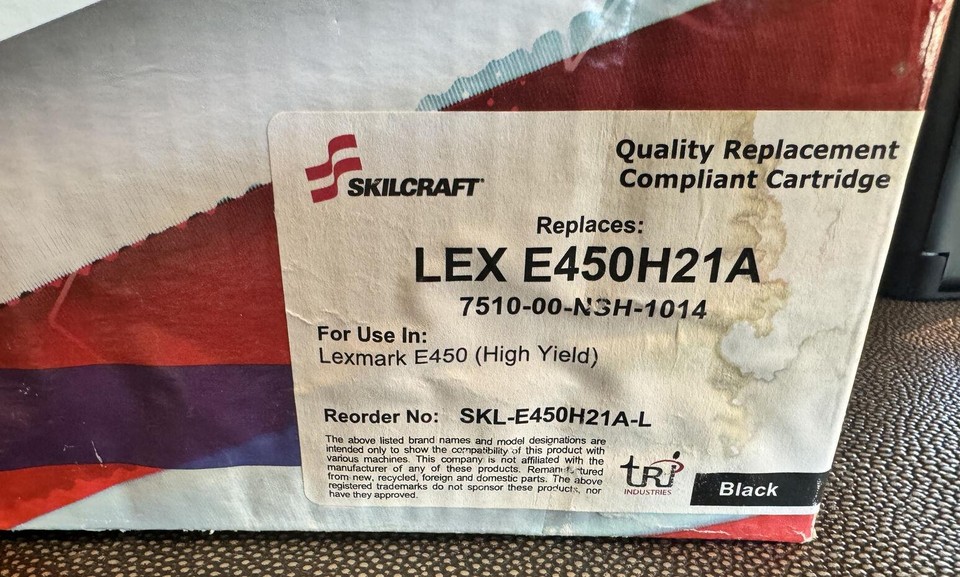 Toner E450H21A HI Yield MICR Compatible Cartridge for Lexmark E450 ...