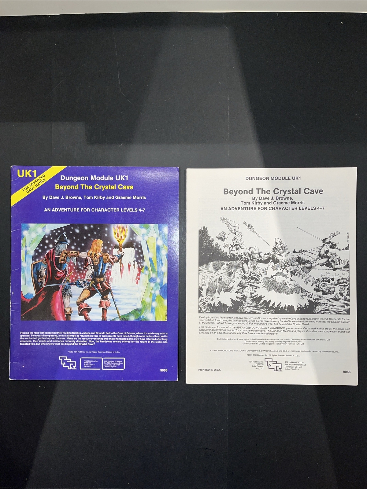 AD&D Beyond The Crystal Cave Module UK1 Dungeons and Dragons TSR 9066 ...