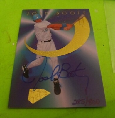 1995 Josh Booty Signature Rookies Tetrad AUTO (285/800) LSU TIGERS QB ...