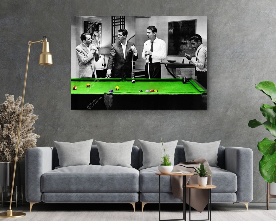 The Rat Pack Playing Pool Canvas Classic Wall Design Painting Canvas ...