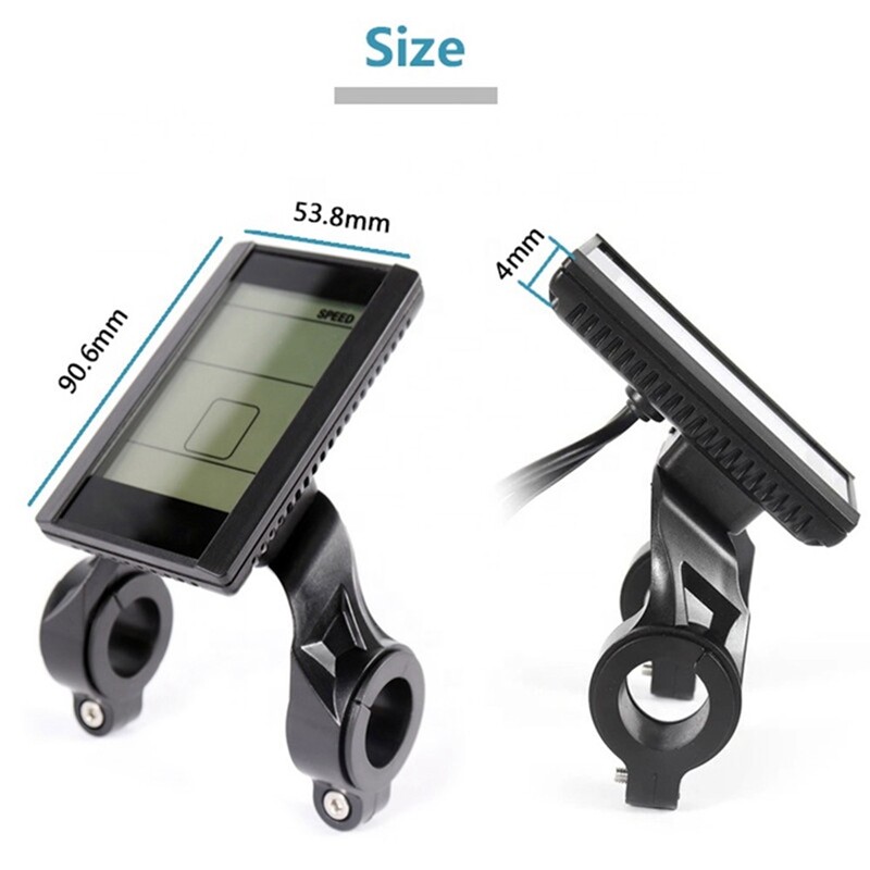 E-Bike 24V 36V 48V S830 LCD Display Power Speed Meter Control Panel SM ...