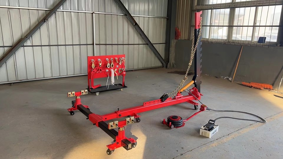 L Frame Machine L Puller Auto Body Frame Puller Chain Foot Pump Air ...