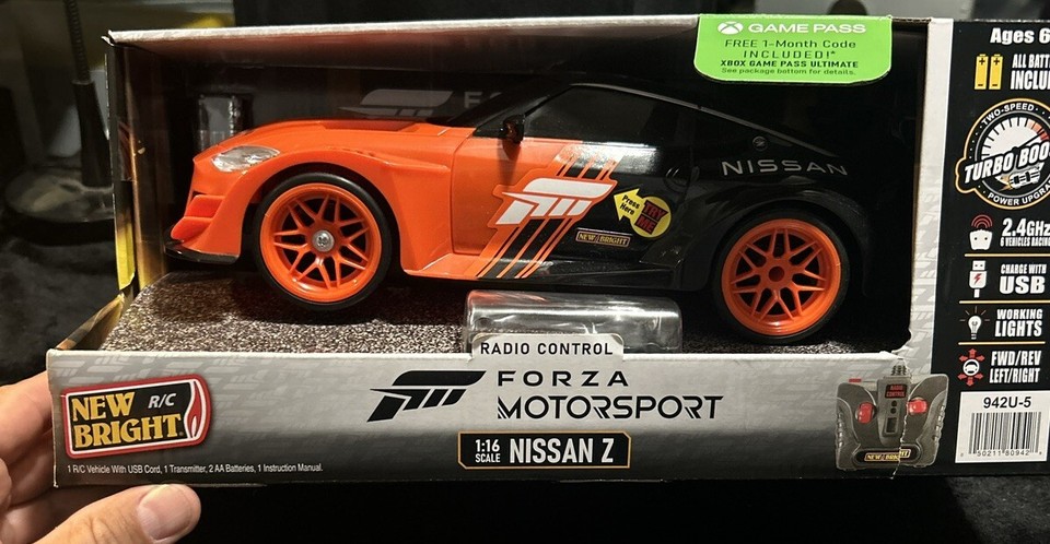 New Bright Nissan Z Forza Motorsport 1:16 RC Car + 1 Month Free XBOX ...