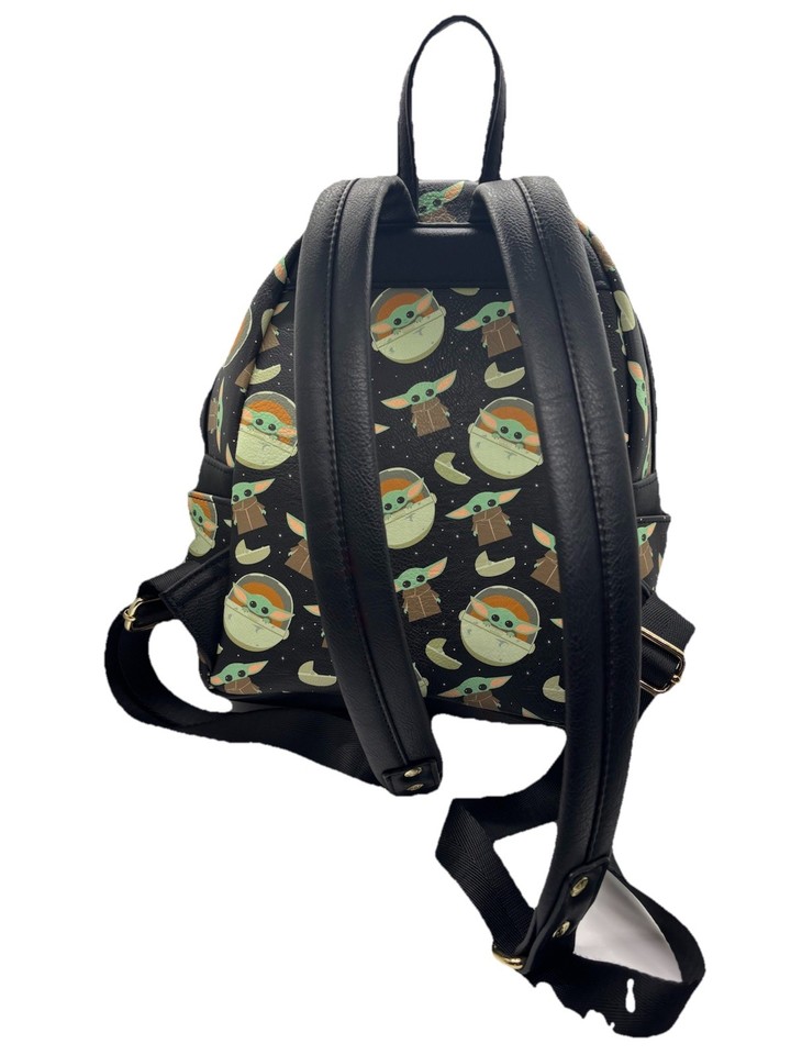 Loungefly Disney parks Star Wars Mandalorian Grogu AOP Baby Yoda mini ...