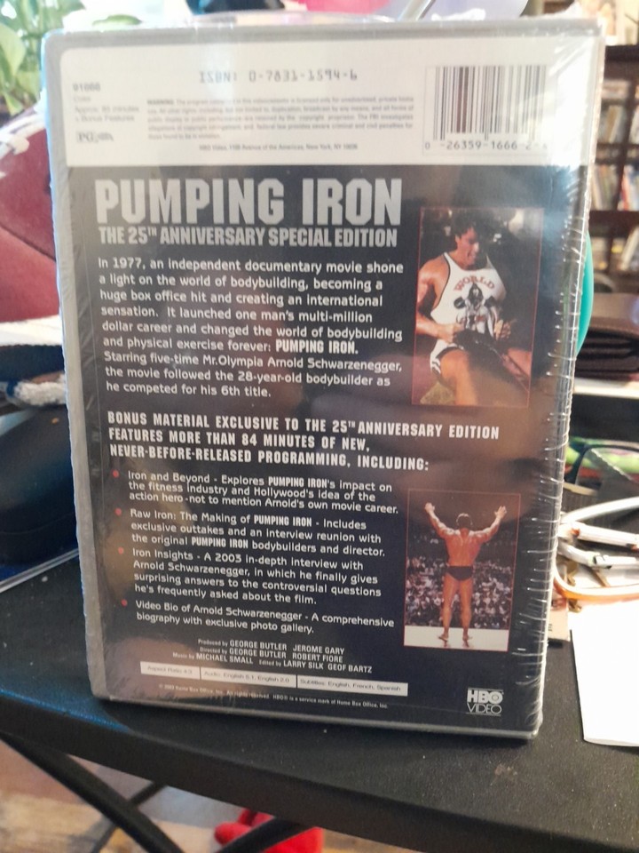 Pumping Iron (DVD, 2003, 25th Anniversary Special Edition ...