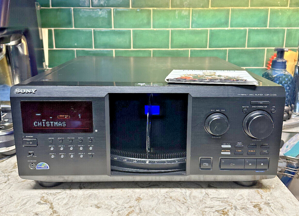 Sony CDP-CX355 300 Disc Mega Storage CD Changer Player No Remote Works ...