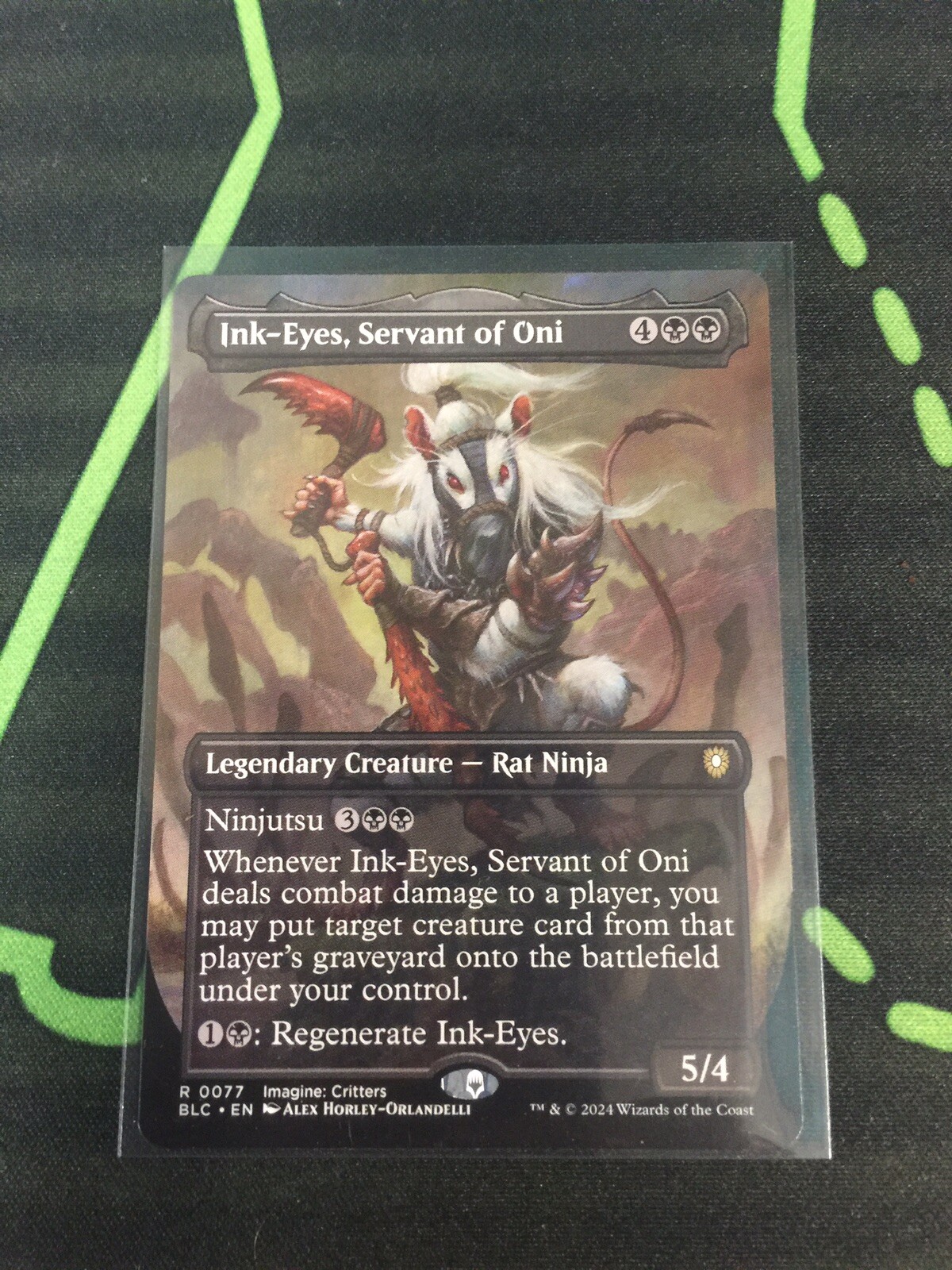 MTG Magic The Gathering Ink-Eyes, Servant Of Oni Borderless Rat Ninja ...