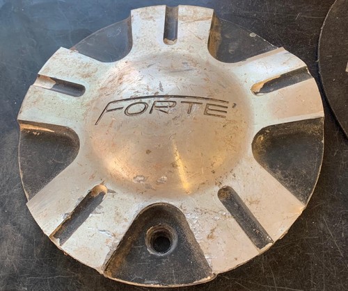 Forte Wheels Silver / Black Custom Wheel Center Cap # C-097-1 / S1050 ...