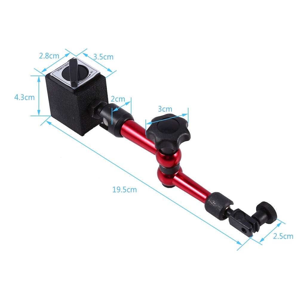 AU Dial Test Indicator Flexible Magnetic Base Holder Stand 0.8mm Gauge ...
