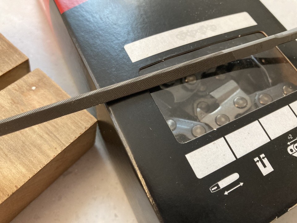 Vallorbe triangle/three square file for square ground chain filing ...