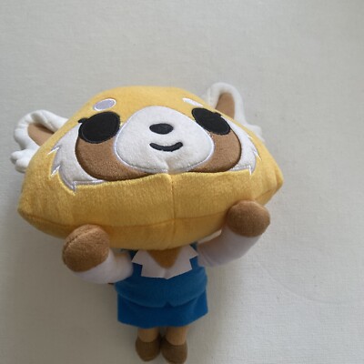 Sanrio Aggretsuko Retsuko 13" Yellow Blue Stuffed Plush Happy Version ...