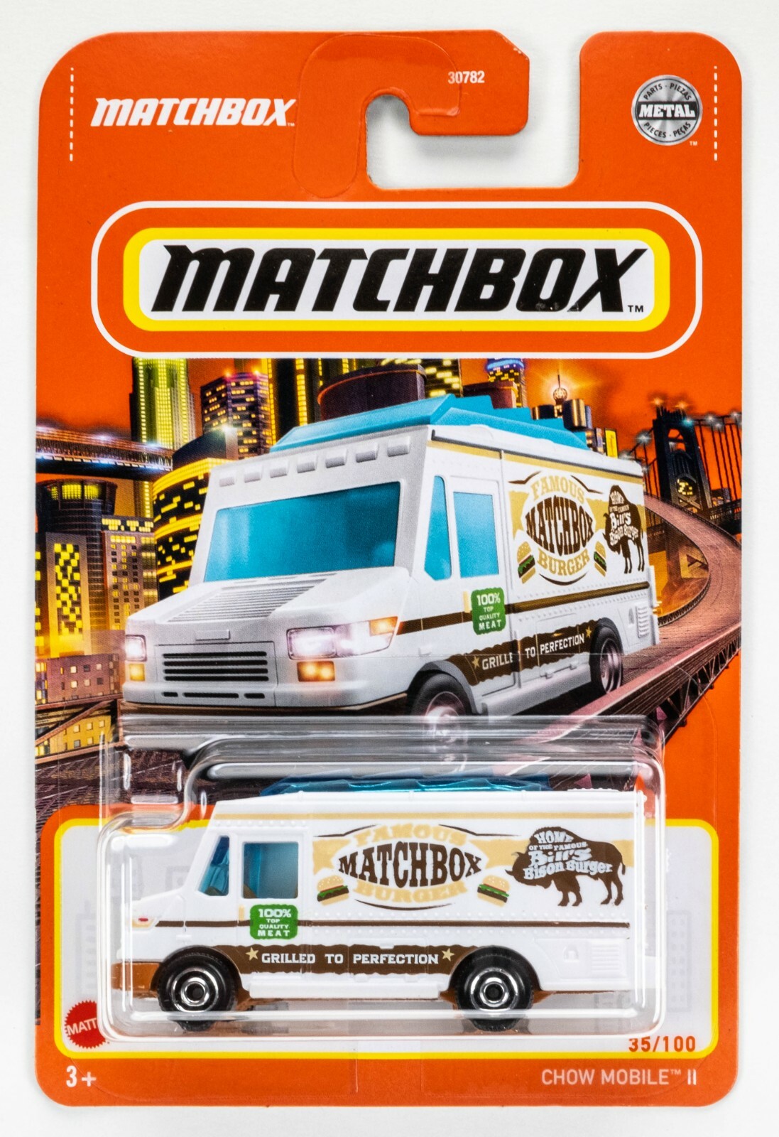 2022 Matchbox #35 Chow Mobile™ II WHITE | MATCHBOX FAMOUS BURGER | FSC ...