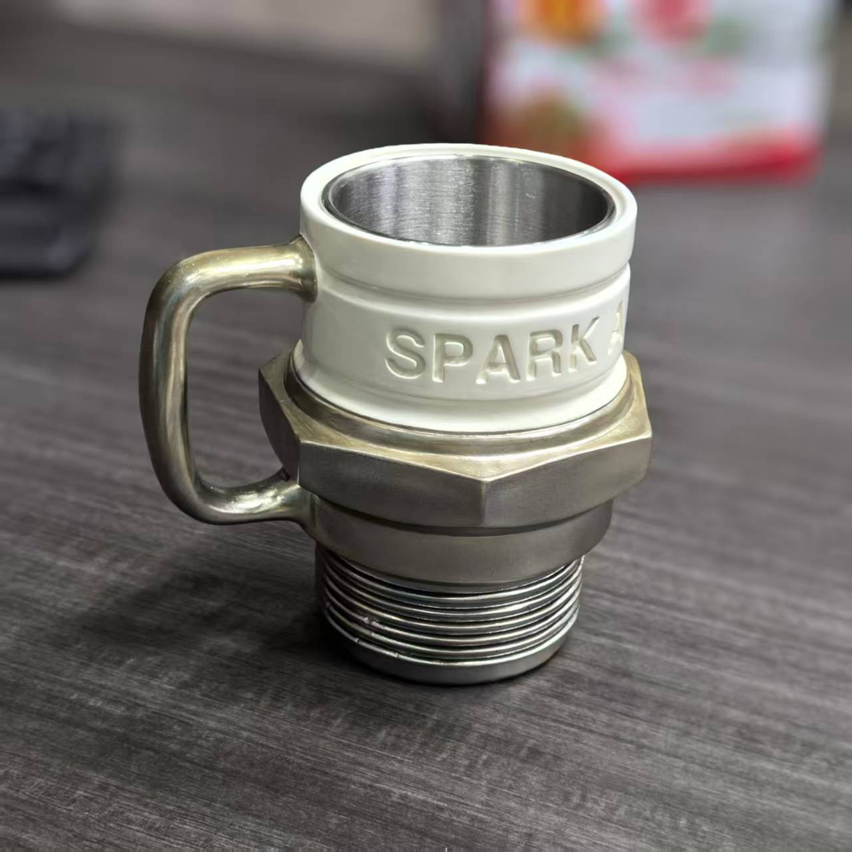 New Uk Spark Plug Mug, Engine Spark Plug Design, Novelty Coffee Mug ...
