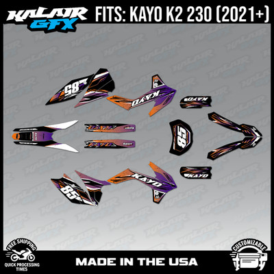 Graphics Kit for Kayo K2 230 (2021+) Guard Series - Purple | eBay