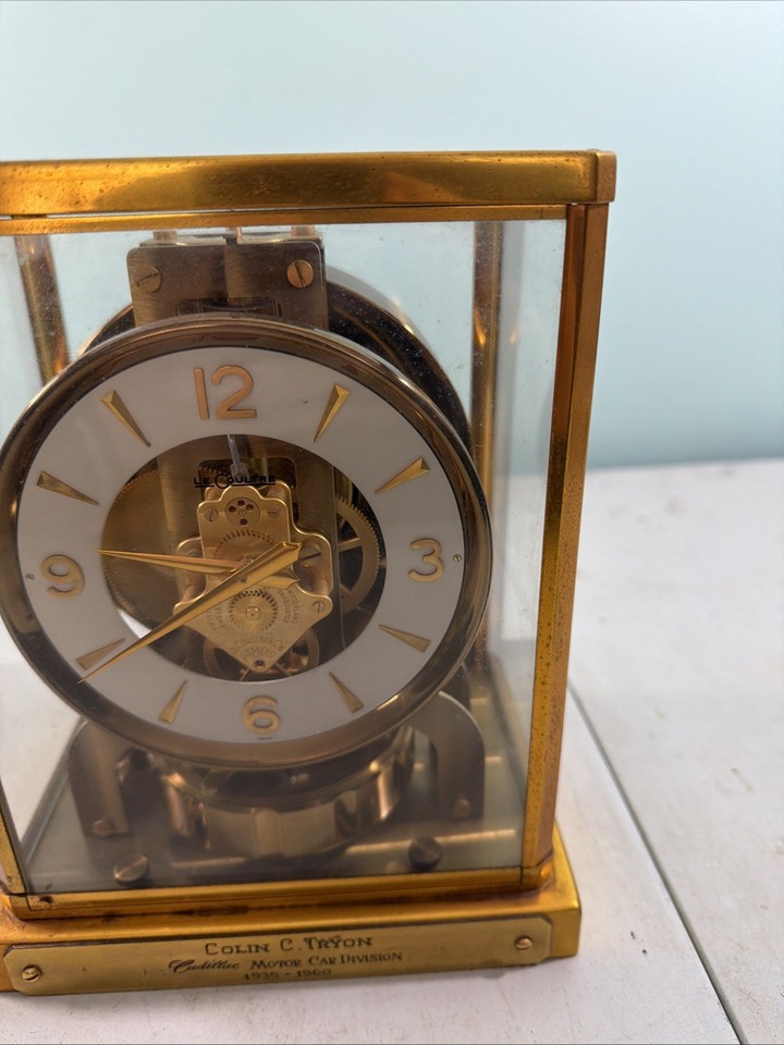G1 Early LeCoultre Atmos Clock Engraved Cadillac Motor Company | eBay