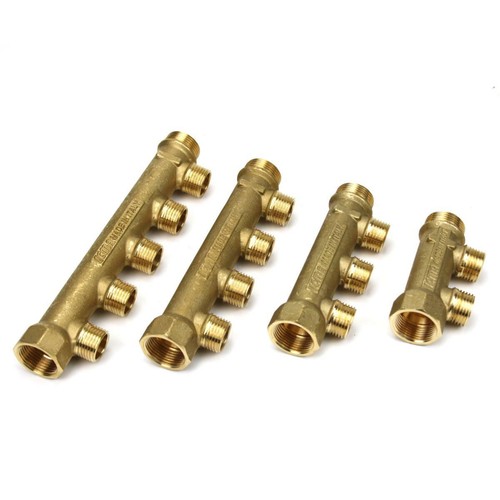 Messing Wasser Verteiler 3/4" x 1/2" Heizung Sanitär IG/AG | eBay.de