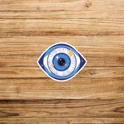 Mystical Blue Eye Sticker - Celestial Decal for Laptops, Phones ...
