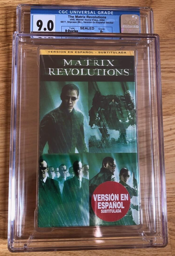 2003 The Matrix Revolutions VHS Tape CGC 9.0 A+ | eBay