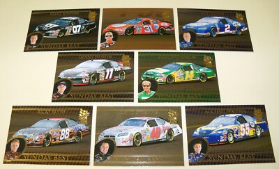 Lot of 8, 2007 Press Pass VIP Sunday Best GOLD HoloFoil NASCAR Driver ...