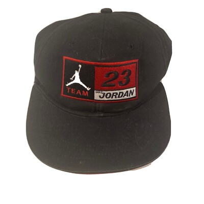 Air Jordan Hat Cap Child 8/20 Stretch Jumpman Black Red | eBay