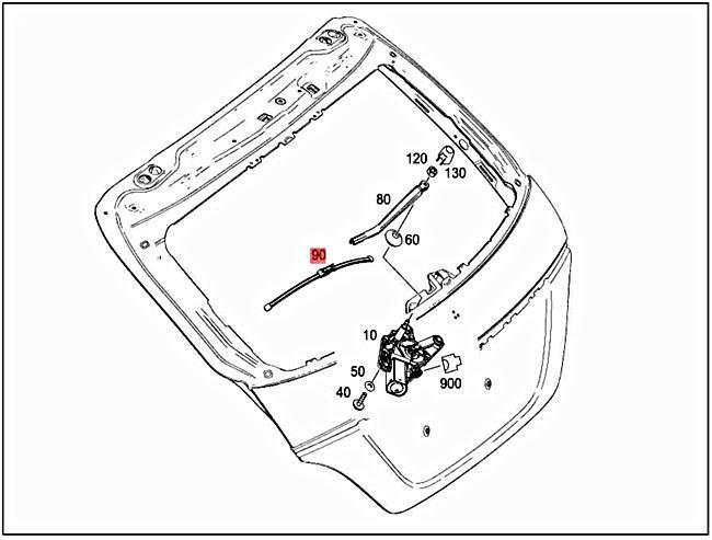 Genuine MERCEDES X218 CLS Shooting Brake X218 Wiper blade 2188200045 | eBay