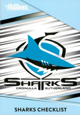 2020 CRONULLA SHARKS NRL Card CLUB LOGO Traders | eBay Australia