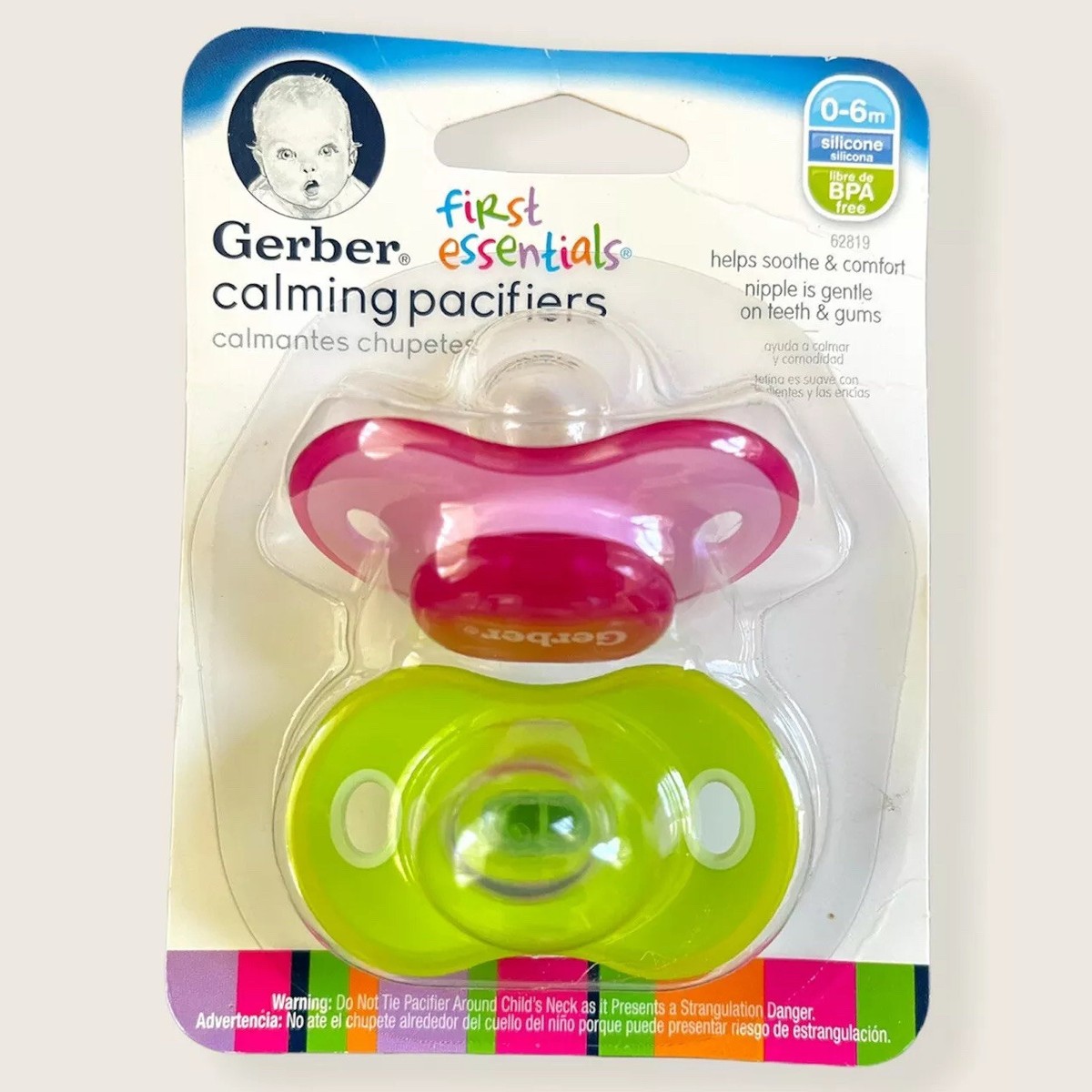 Gerber Baby Pacifiers Baby Pacifier Newborn Design Rhinestone Silicone