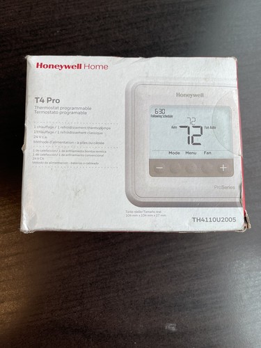 Honeywell T4 Pro Programmable Thermostat TH4110U2005 662551519662| eBay
