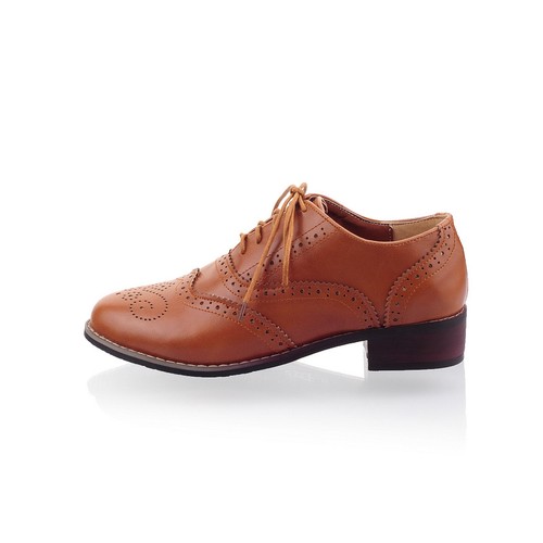 Retro Stylish Girls Brogues Lace Up College Oxford Women Colores Low ...