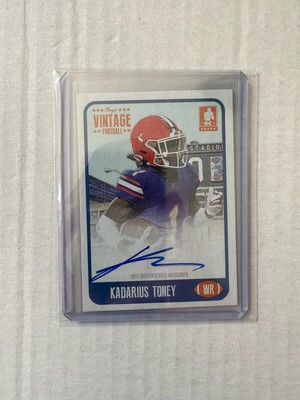 2021 Onyx Vintage Kadarius Toney Blue Autograph Rookie Auto RC #/400 ...