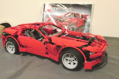 Lego Technic "Red SuperCar" # 8070 Complete and Working, Instructions ...