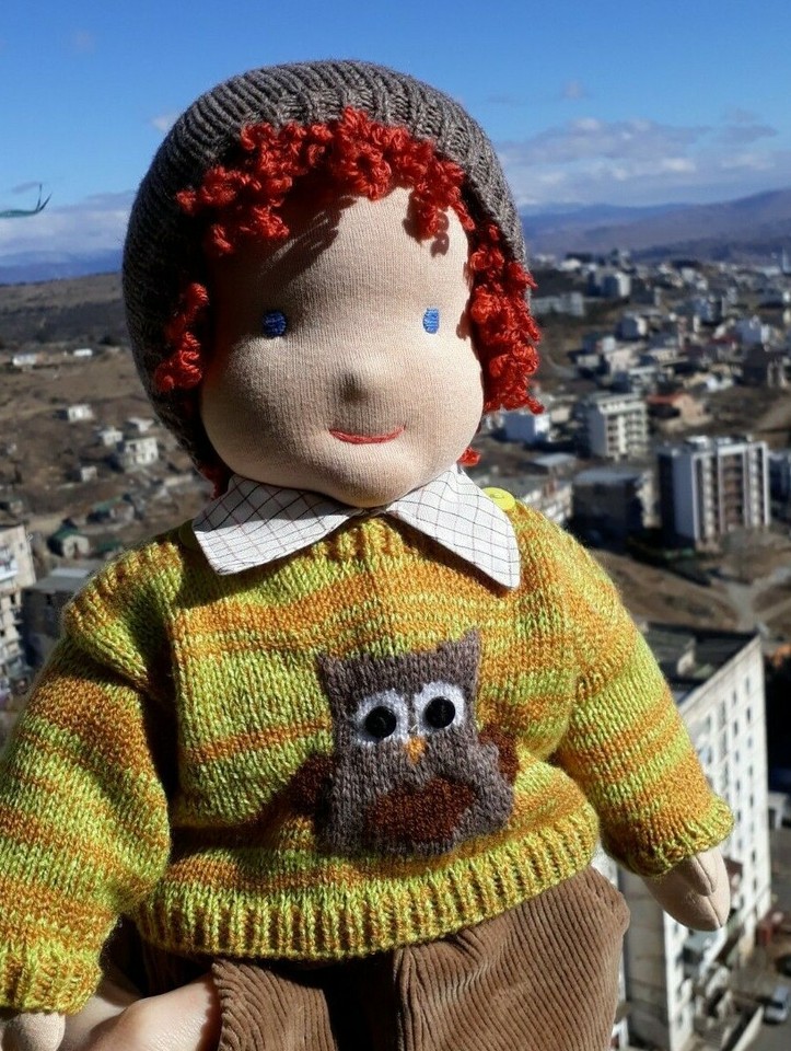 Waldorf boy doll 17 inch, Rag doll, Handmade toys, Gift for kids | eBay