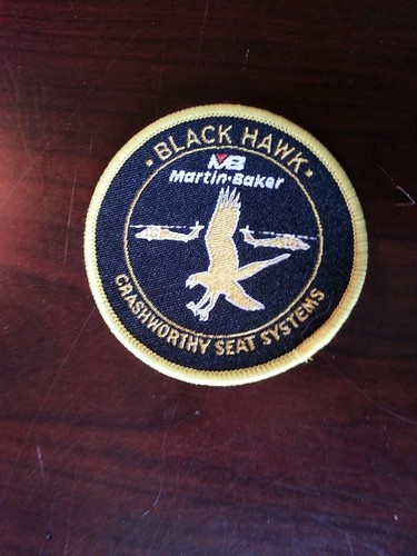 Martin Baker / Black Hawk / Crashworthy Seat Systems Patch | eBay