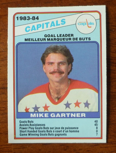 1984-85 OPC HOCKEY #370 MIKE GANTNER WASHINGTON CAPITALS NM A-1054 | eBay