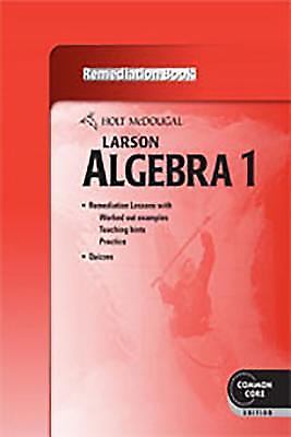 Holt McDougal Larson Algebra 1: Remediation Book 9780547710693 | eBay