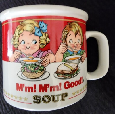 Vintage 1993 Campbell's Soup Mm! Mm! Good Soup Westwood 14oz Cup Bowl ...