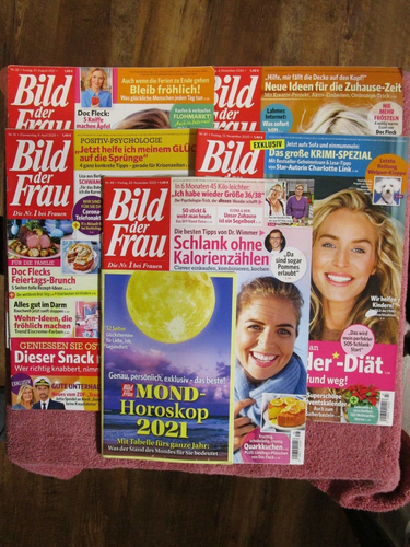 LOT OF 5 GERMAN ROMANCE/GOSSIP MAGAINES BILD DER FRAU 2020/2021 | eBay
