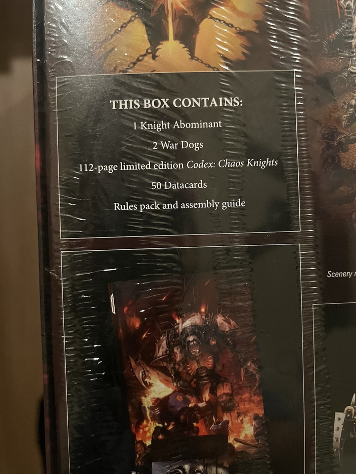 Chaos Knights Army Set Warhammer 40k Box Set (New in Box) Games ...