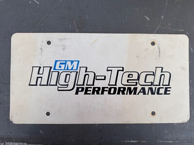 Vintage GM High-Tech Performance Magazine License Plate - Camaro ...