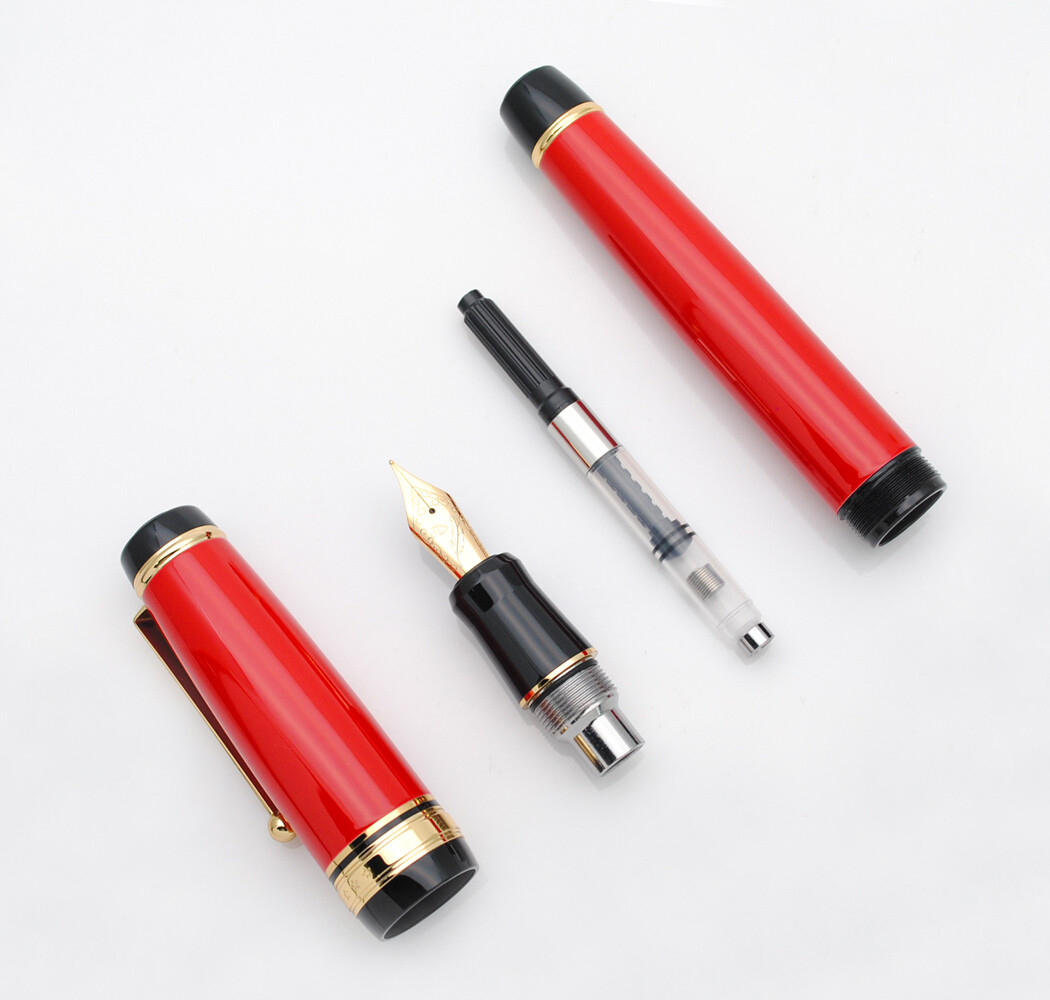 czxwyst Metal Big Fountain Pen with a Converter M Nib 0.7mm Ink Writing ...